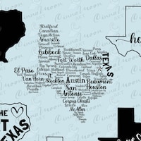 Texas Svg - Etsy
