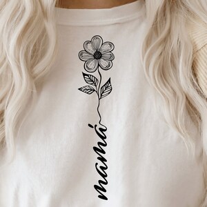 Mama Flower Svg-mamá Flor Svg-mama Wild Flower-mother's Day Svg-día De ...