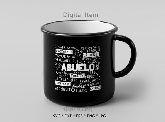Abuelo Svg-abuelo Words-abuelo Palabras Svg-png-dxf-abuelito - Etsy