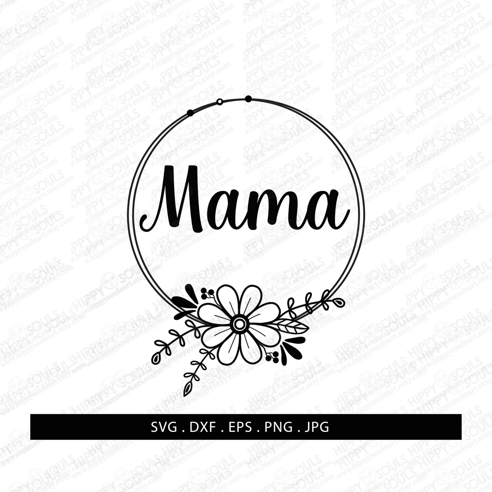 Mama Svg-mama Circle Wreath-mama Sign-mama T Shirt-mama Cut File-mama ...