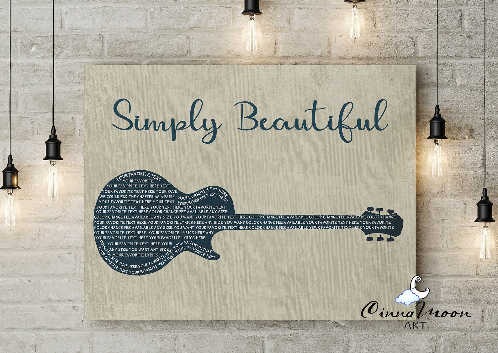 Custom Song Lyrics-printable Poster-song Lyrics Wall - Etsy