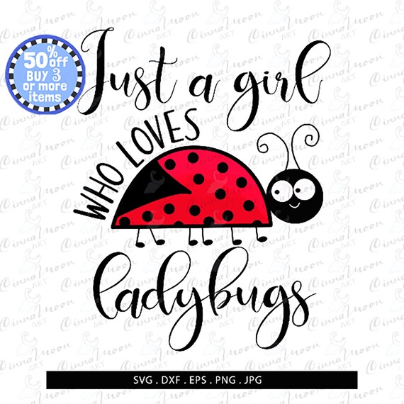 Just A Girl Who Loves Ladybugs svg-Lady bug t shirt-Just a | Etsy