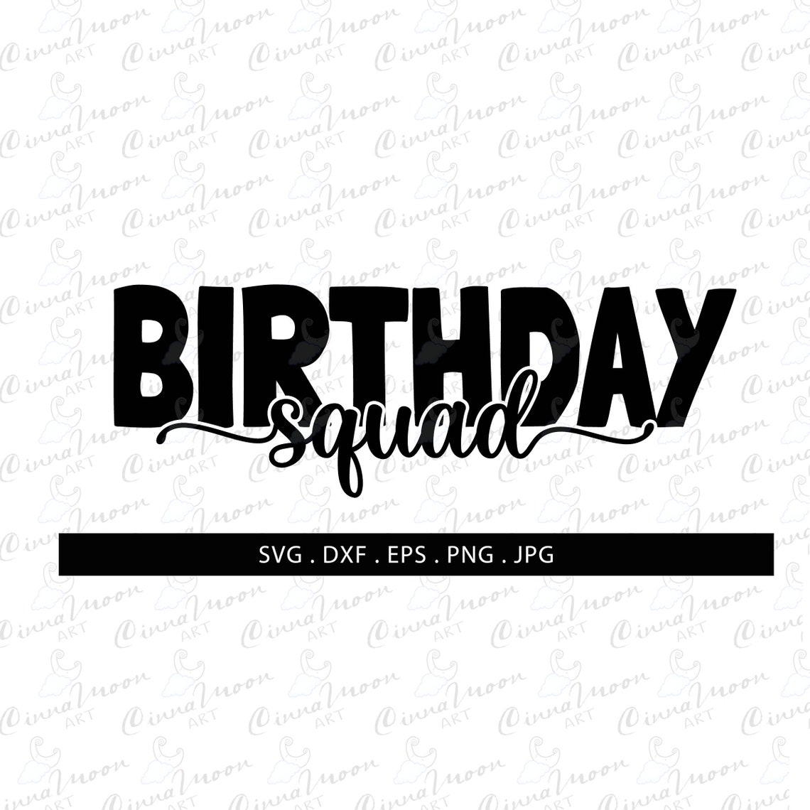 Birthday squad svg-Party svg-Birthday squad dxf-Birthday squad | Etsy