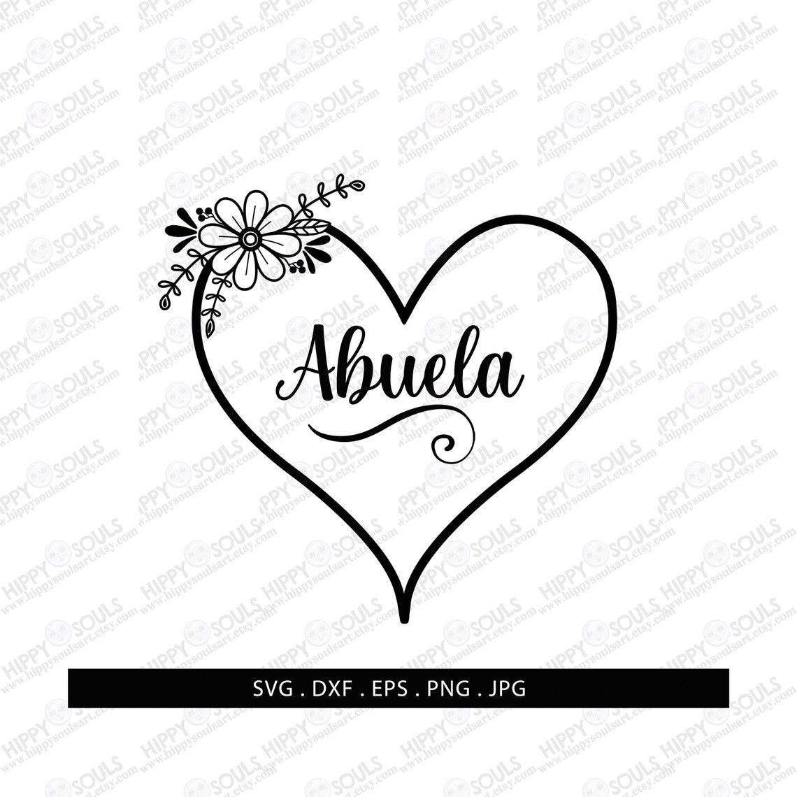 Abuela heart svg-Abuela dxf-Mother's day svg-Día de la | Etsy