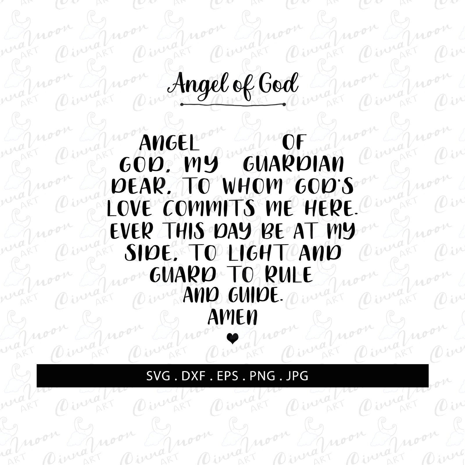 Angel of God Svg-angel of God-angel of God Cut File-angel of | Etsy