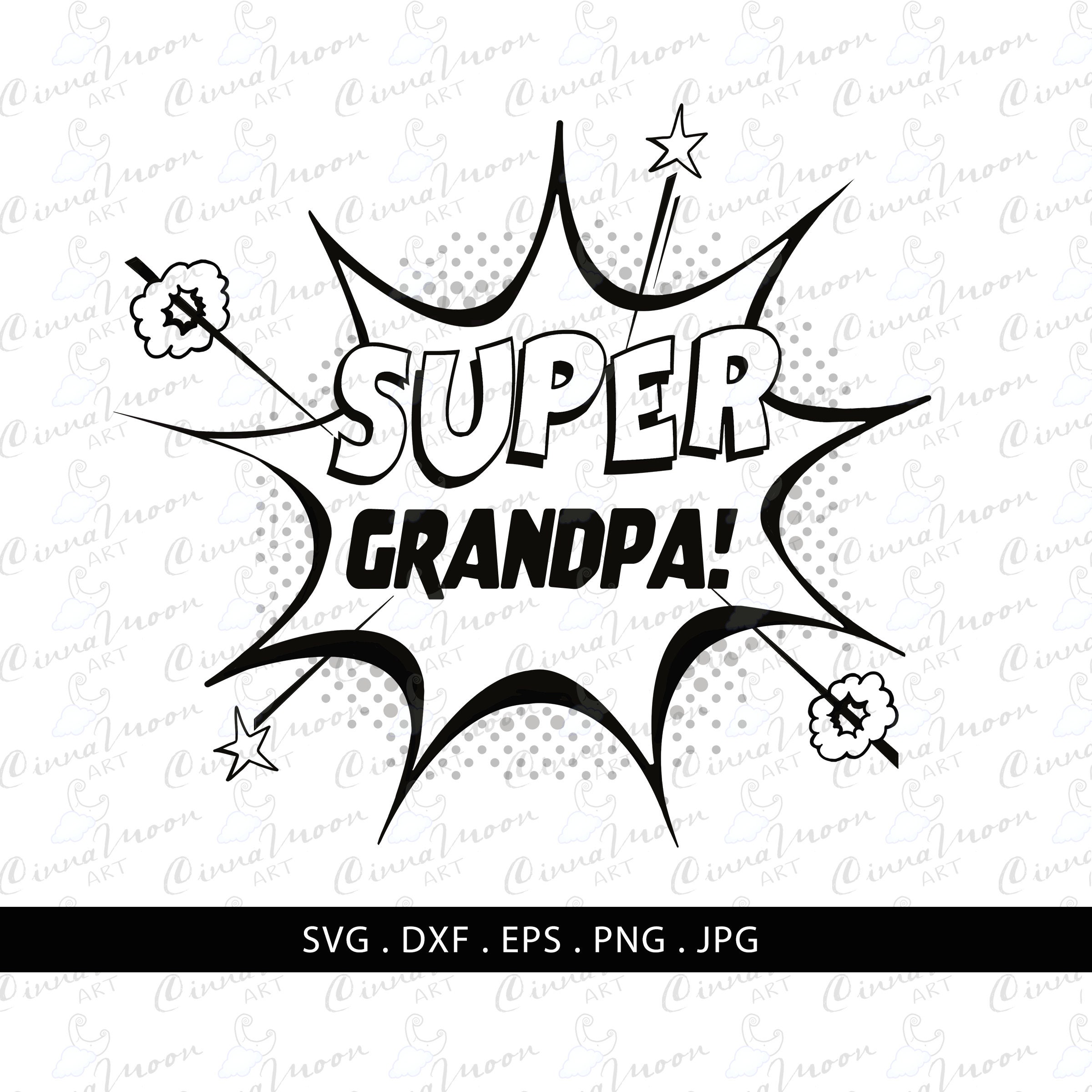 Super grandpa-Super grandpa svg-Super grandpa cutting | Etsy