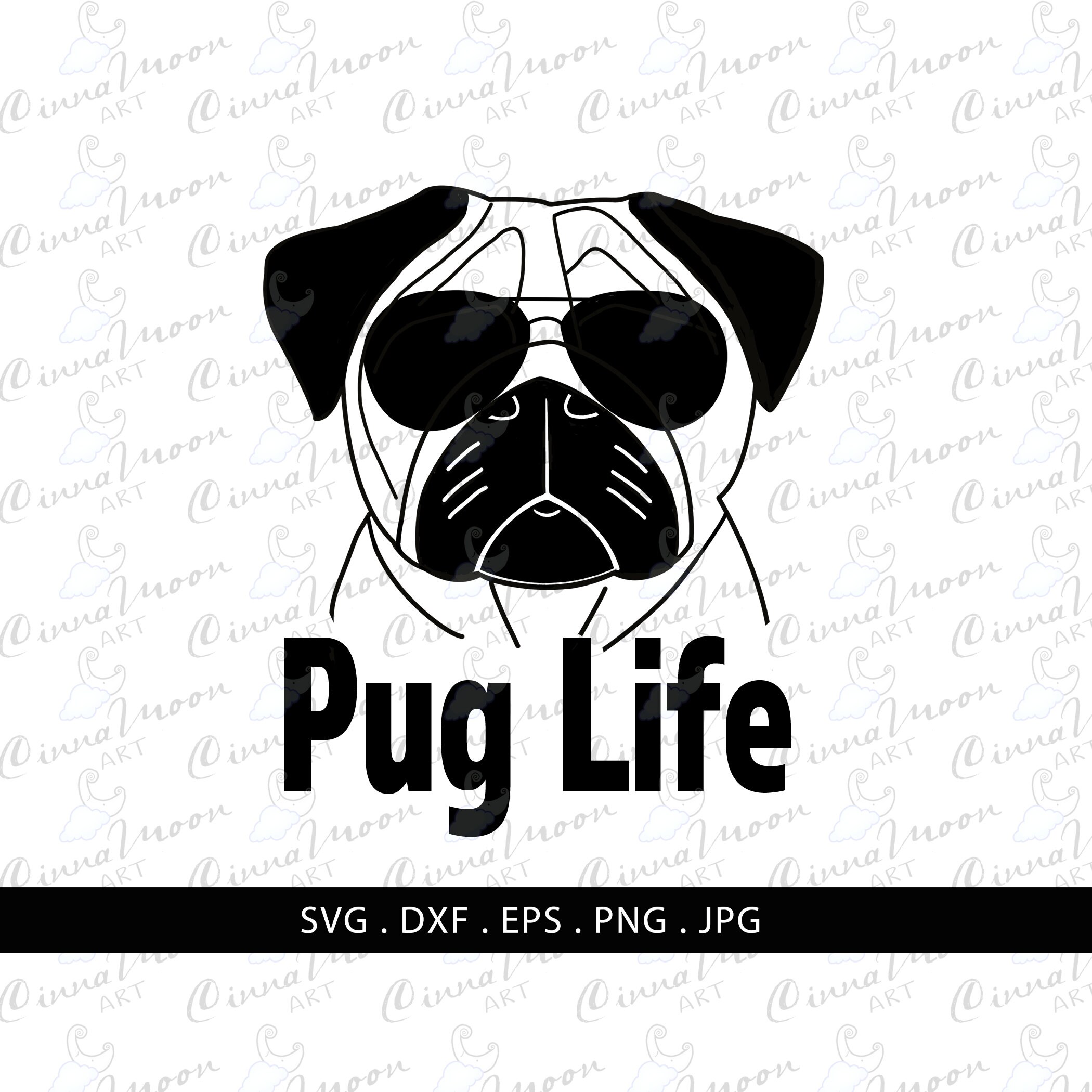 Pug Life svg-Pug svg-Pug-Pug life-Dog life-Pug funny-Pug life | Etsy