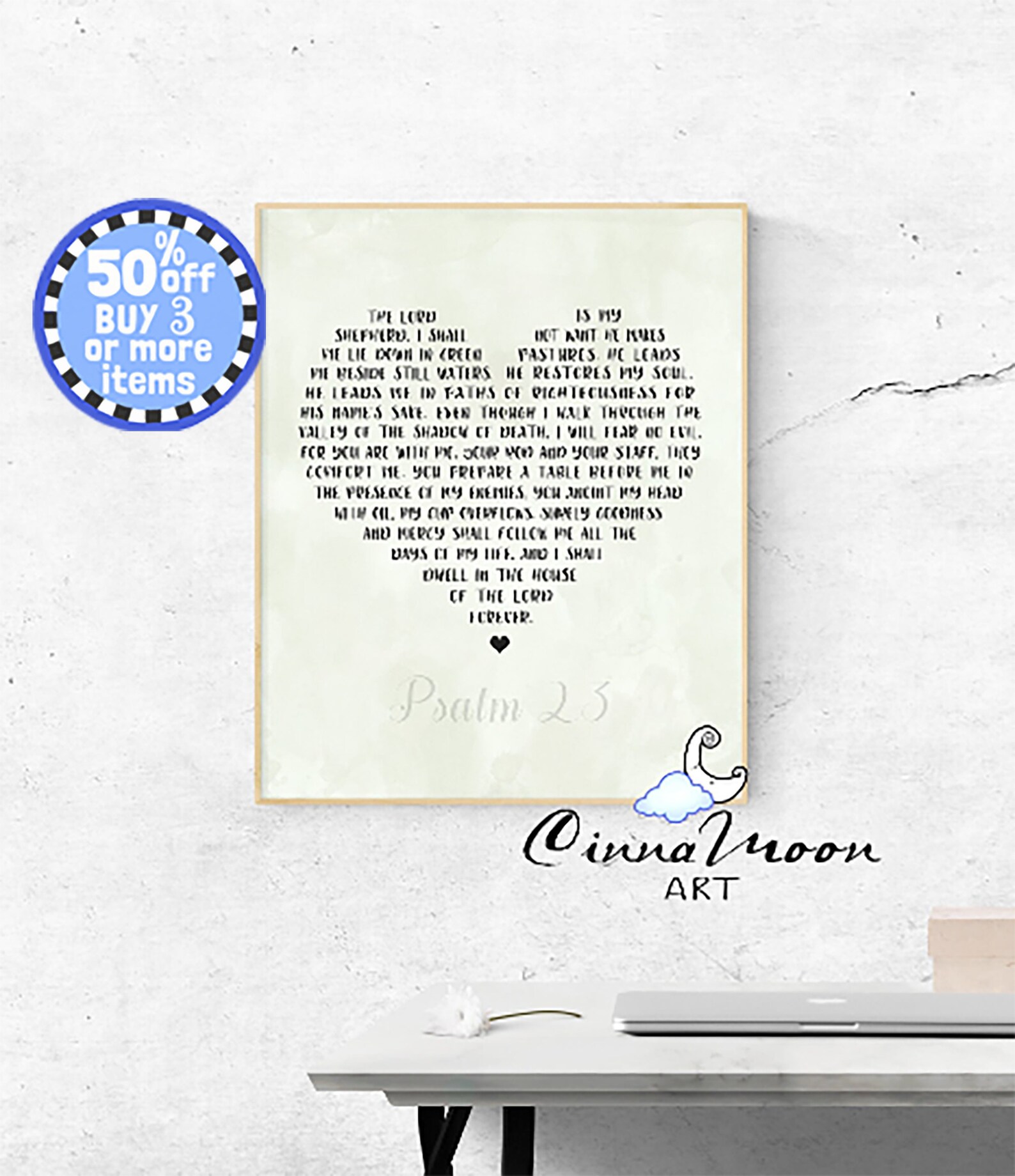 Psalm 23-The Lord is my My shepherd-Bible | Etsy