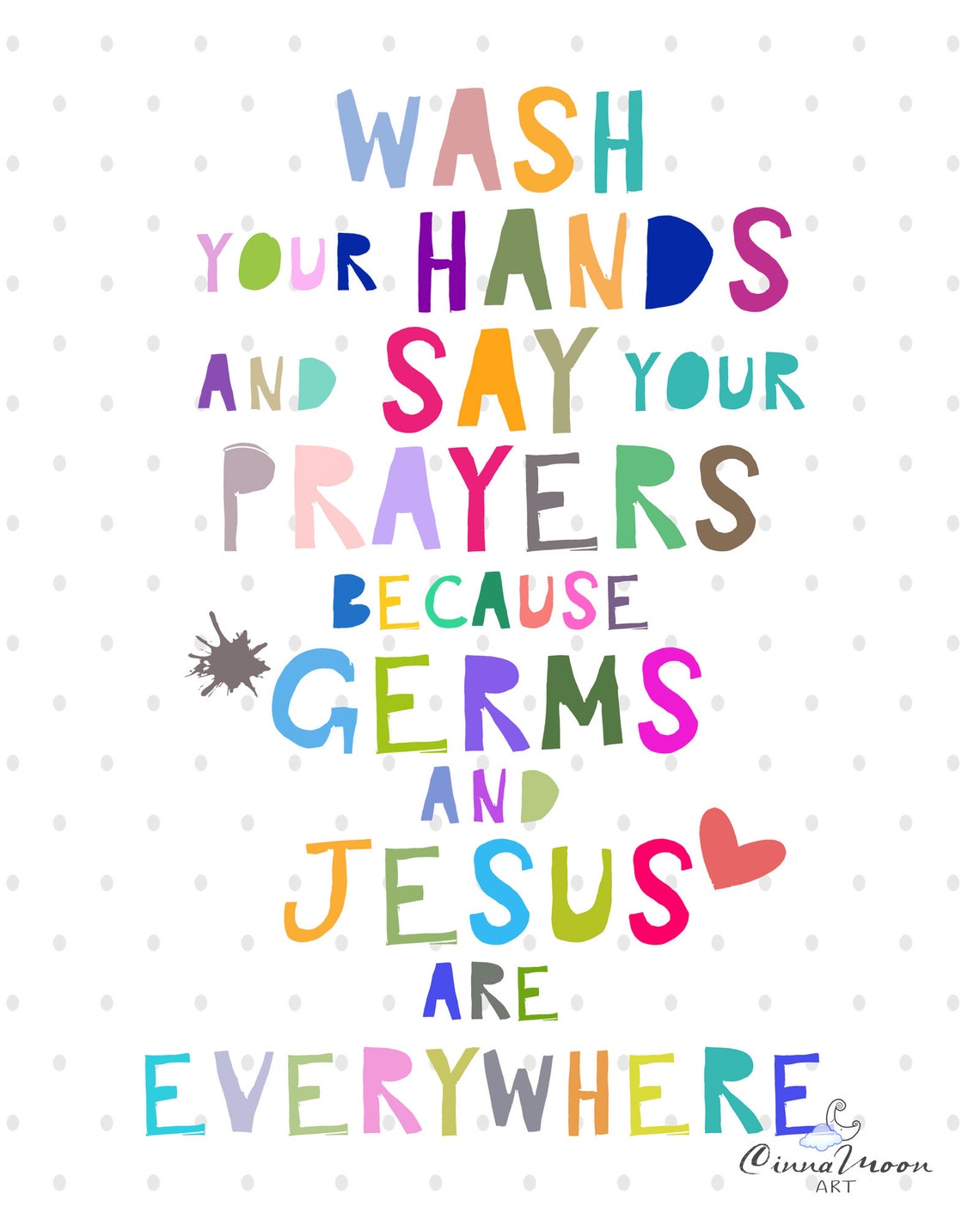 Wash Your Hands and Say Your Prayers-wash Your Hands - Etsy