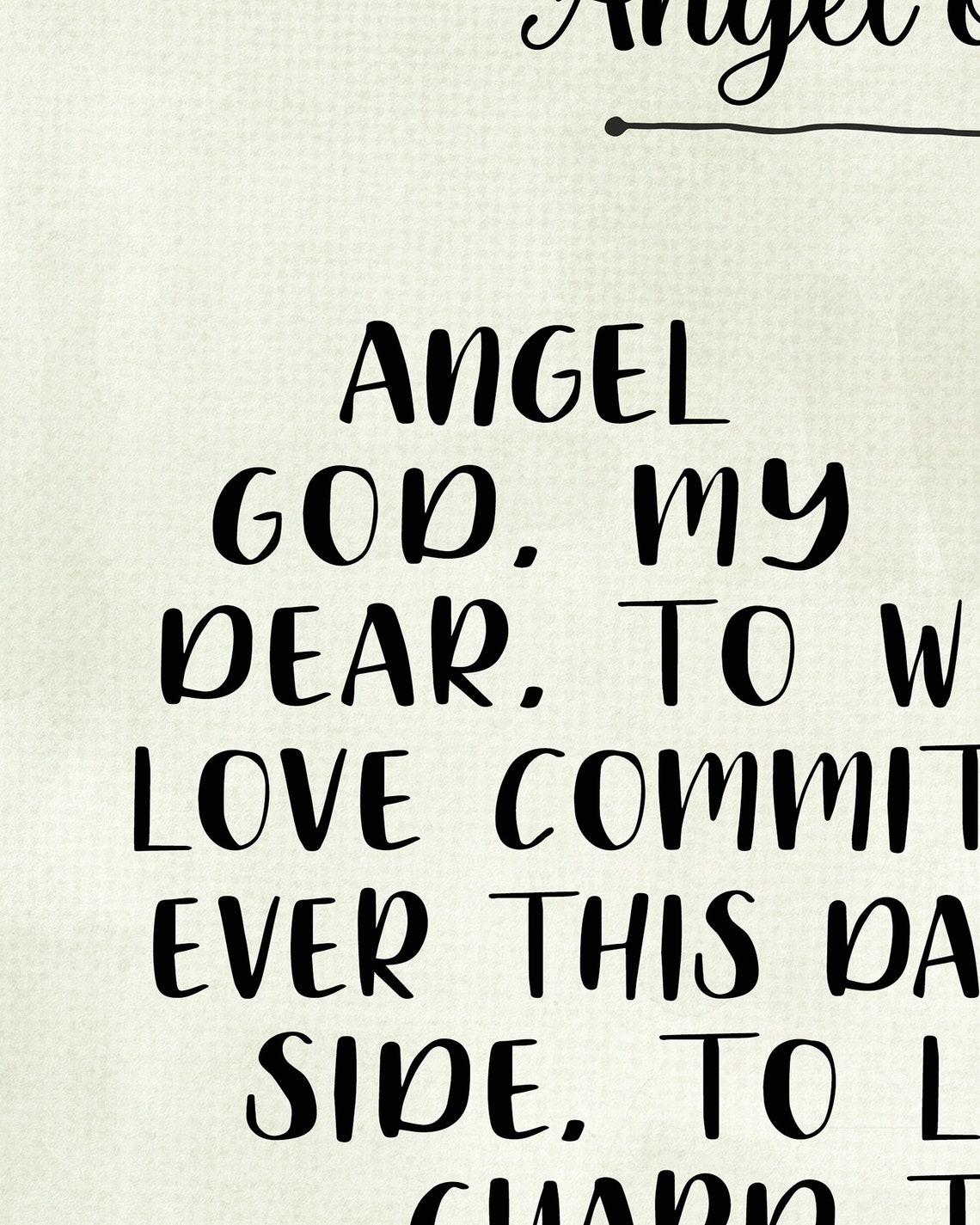 Angel of God-angel of God Print-angel of God Prayer-angel of God ...