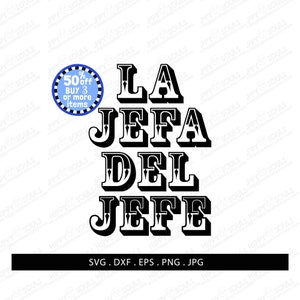 La jefa del jefe svg-La jefa svg-Funny jefa svg-Mexican | Etsy