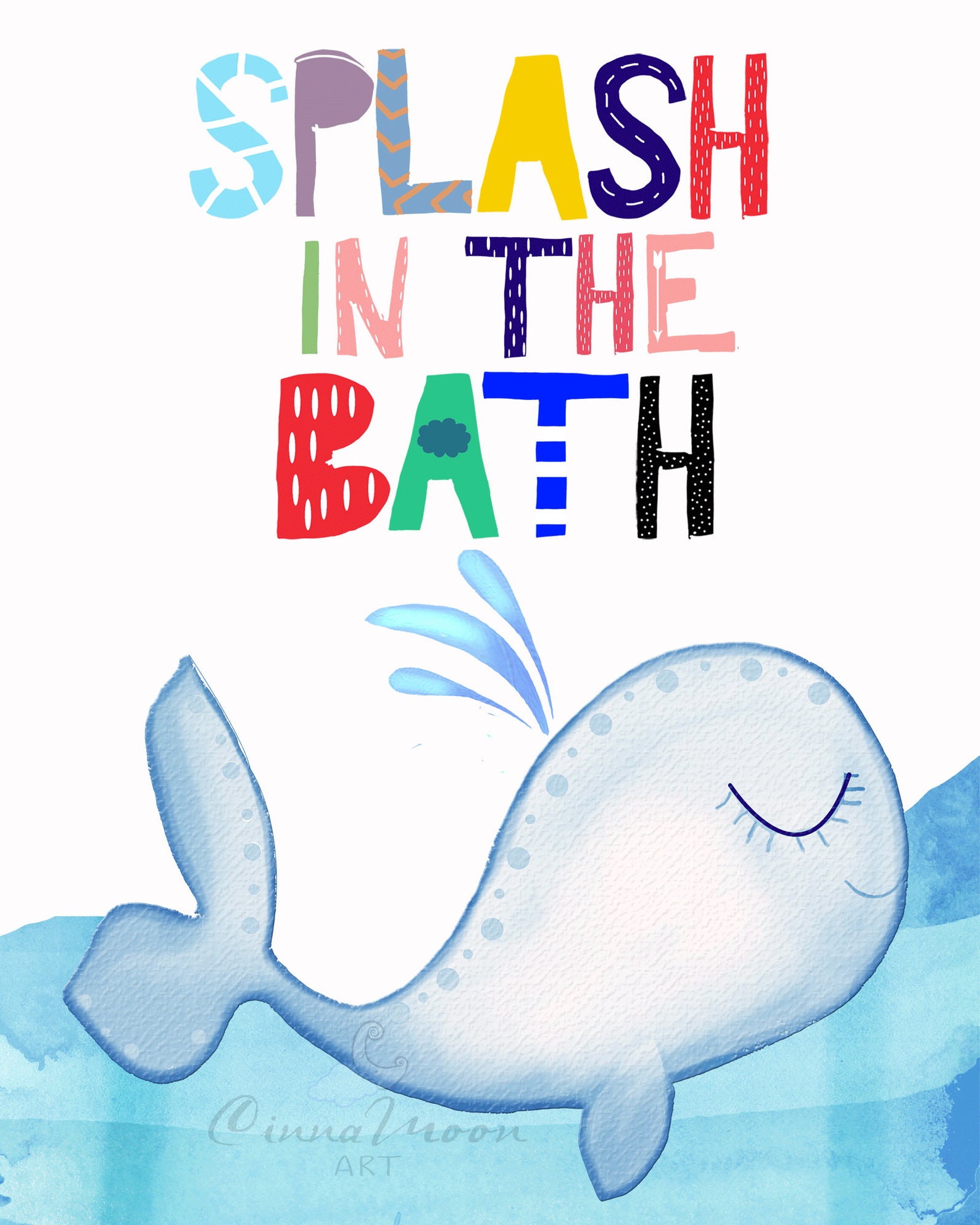 Splash in the Bath-bathroom Prints-bathroom Art-kids Bathroom-kids ...