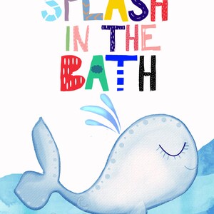 Splash in the Bath-bathroom Prints-bathroom Art-kids Bathroom-kids ...