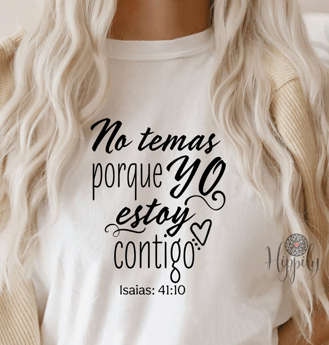 No Temas Porque Yo Estoy Contigo Svg-isaias 41:10-png-dxf-cricut Files ...