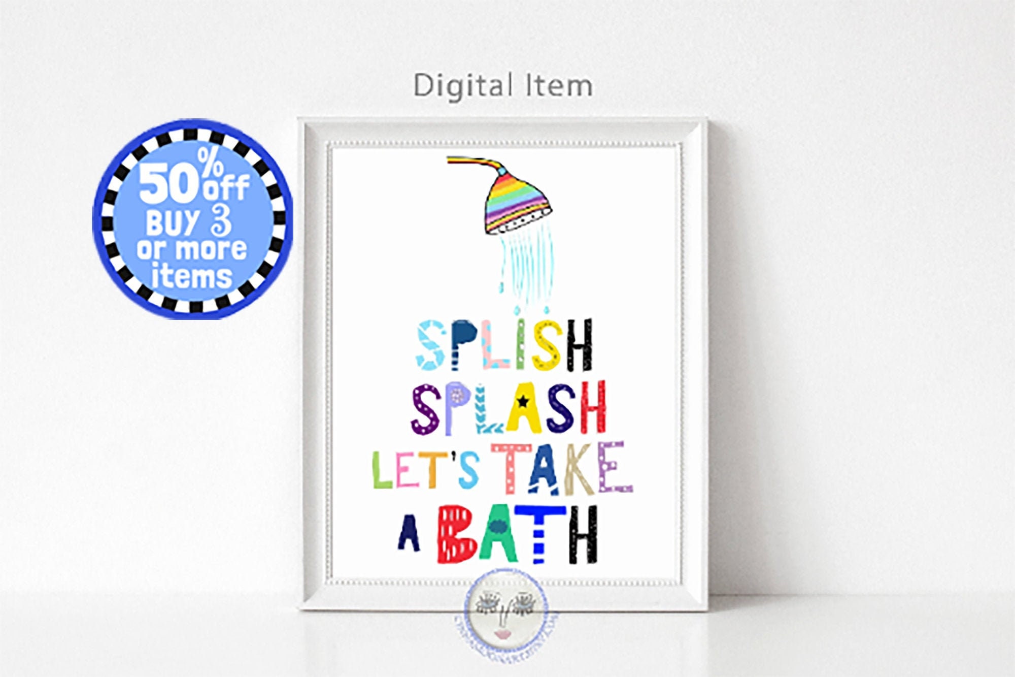 Splish splash print-Splish splash let's take a | Etsy