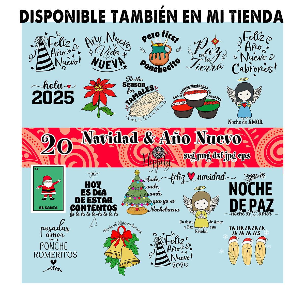 Navidad Svg Bundle-feliz Navidad SVG Bundle-merry Christmas Svg-frases ...