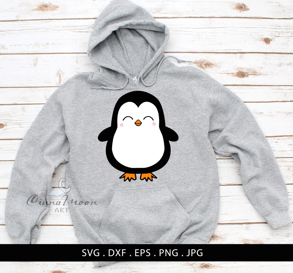 Penguins Clipart Set-penguins Svg-penguins Dxf-pink Ballon - Etsy