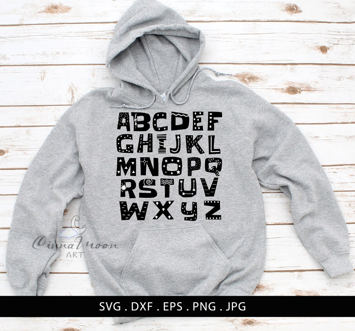 Alphabet Svg-kids Font Svg-alphabet Kids Letters Svg-kids - Etsy