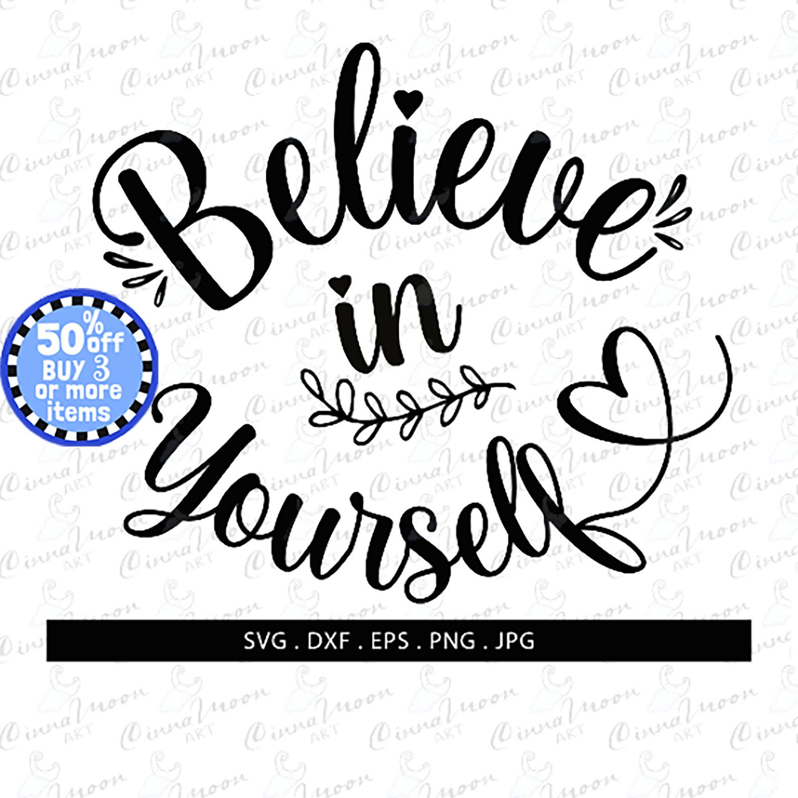 Believe in Yourself Svg-believe in Yourself-believe in | Etsy