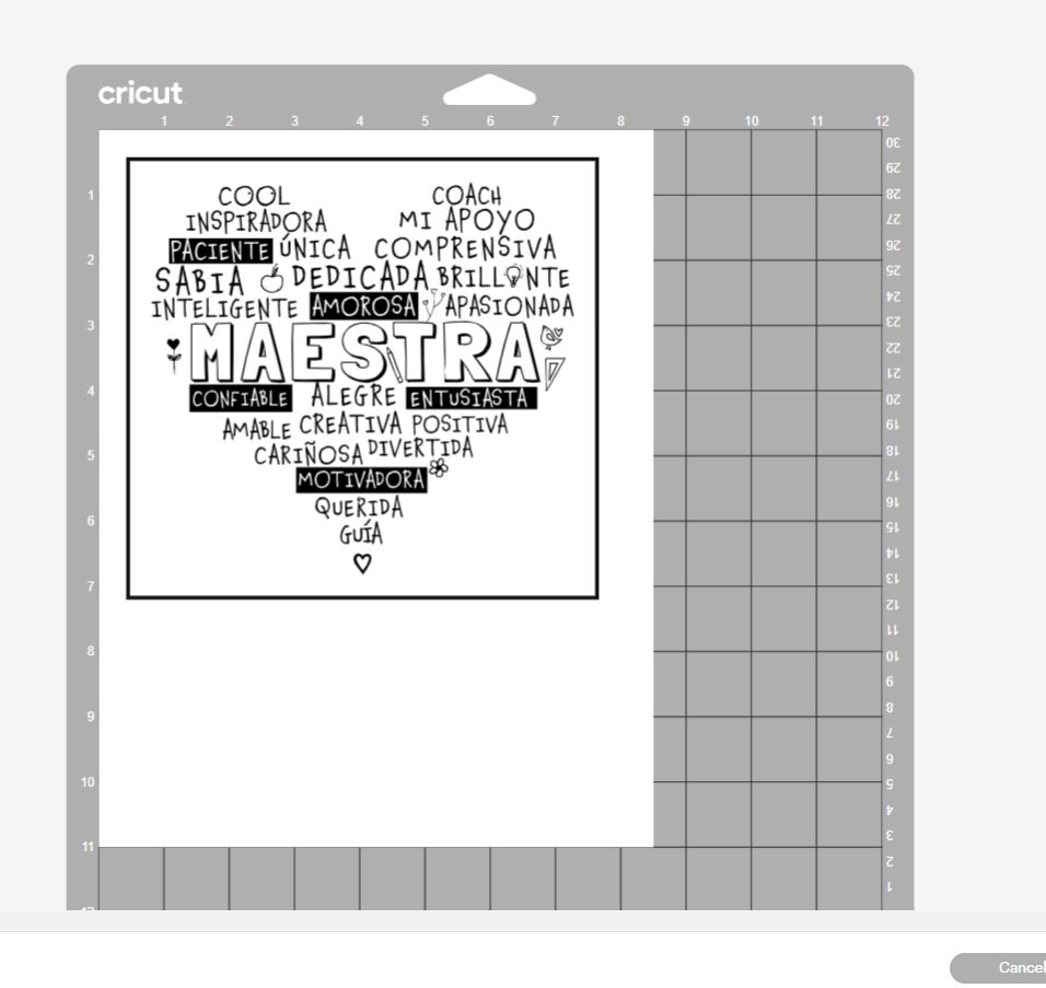 Maestra Svg-maestra Palabras Svg-español Svg-spanish - Etsy