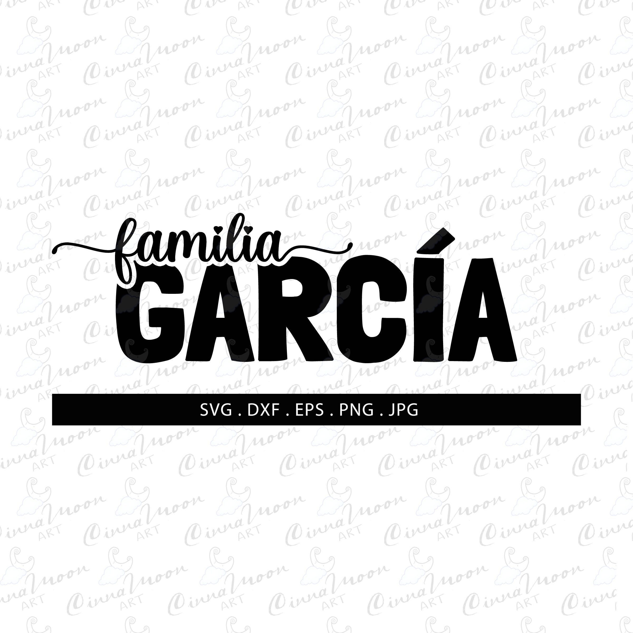 Familia Garcia Svg-custom Last Name Svg-familia García - Etsy India