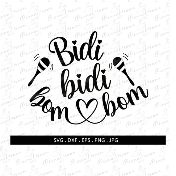 Bidi Bidi Bom Bom Svg-bidi Bidi Bom Bom Silhouette Cut - Etsy