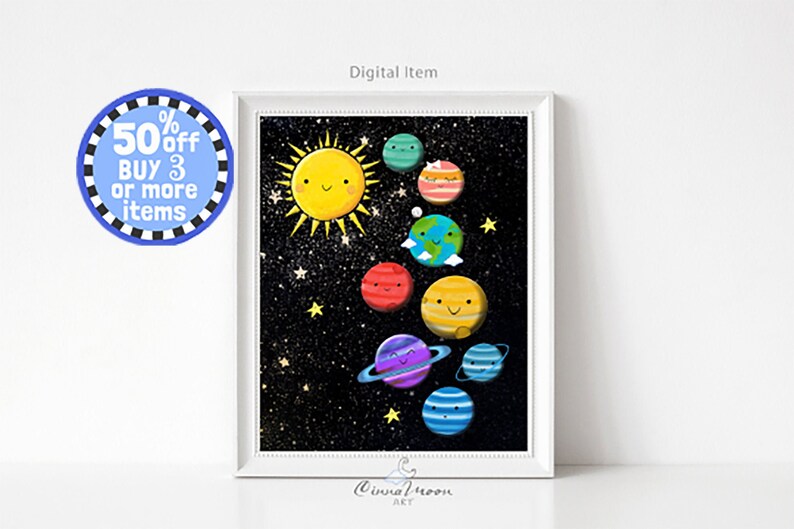 Planets-planets Print-solar System-universe-solar System | Etsy