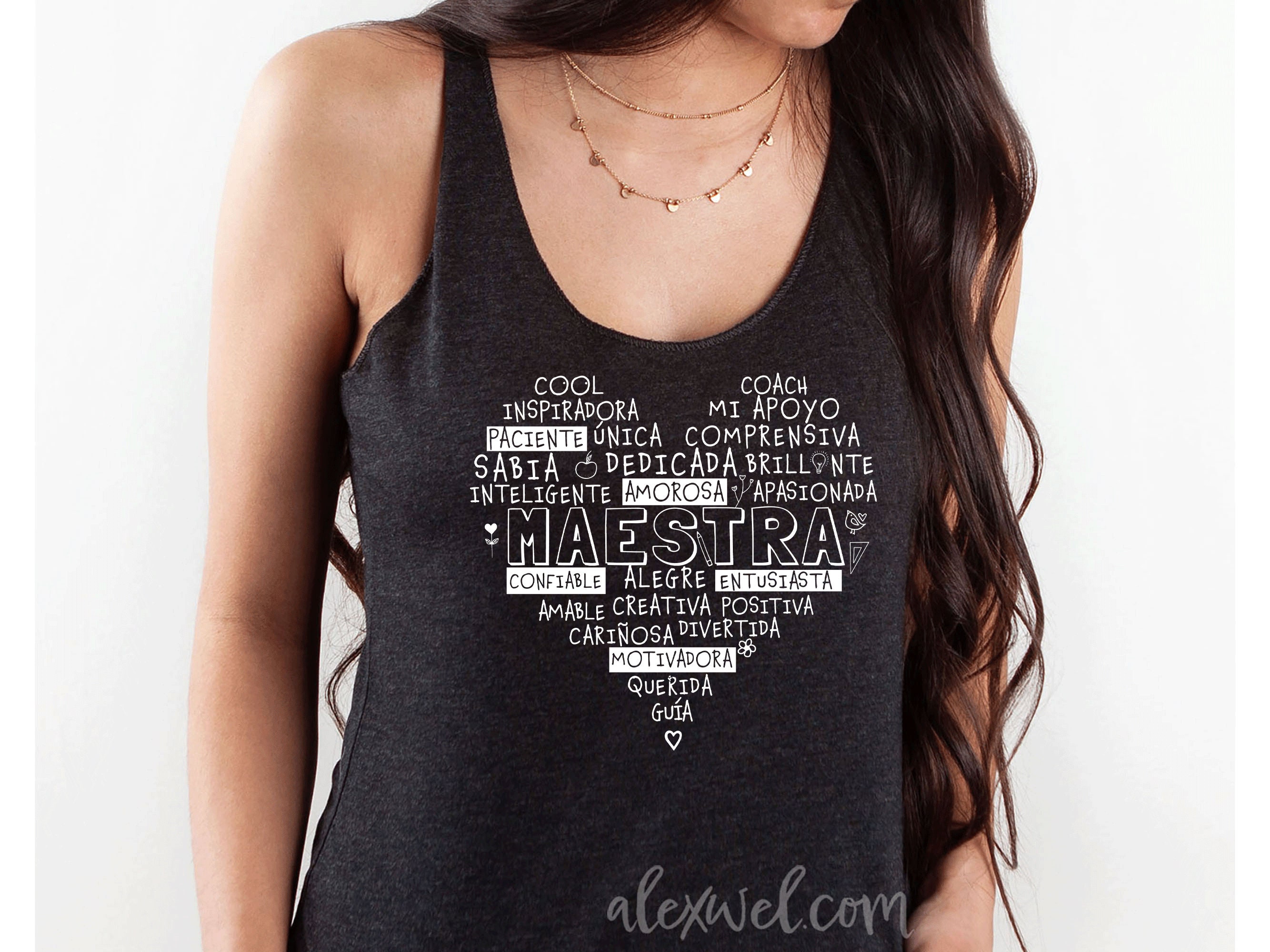 Maestra Svg-maestra Palabras Svg-español Svg-spanish - Etsy