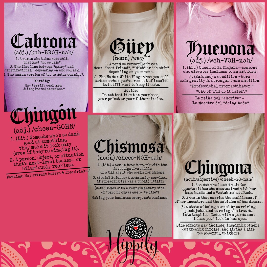 Latina Spanglish Dictionary Words-svg Png Dxf-funny Quotes-frases ...