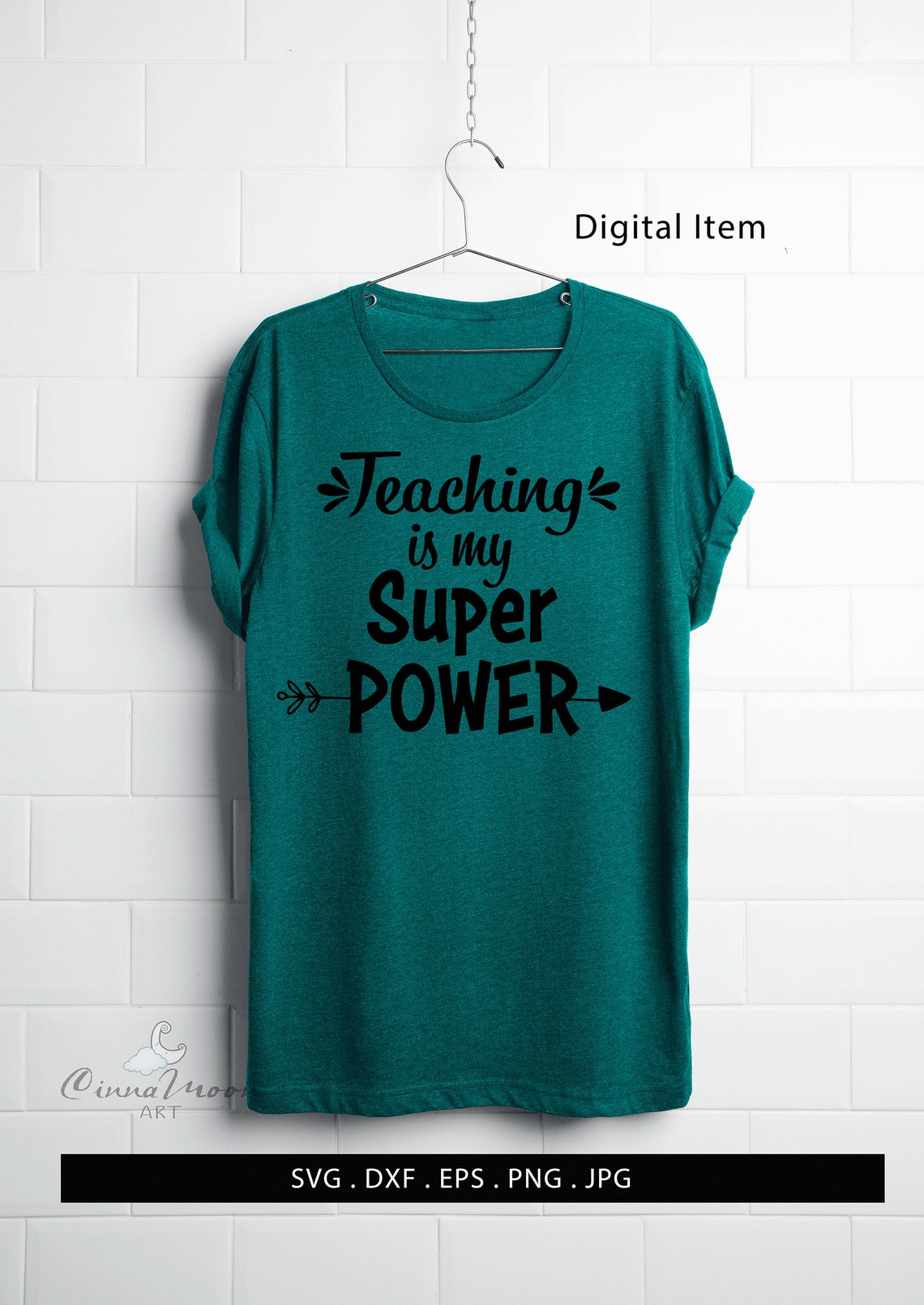 Teaching is My Superpower Svg-cut File-superhero Teacher - Etsy