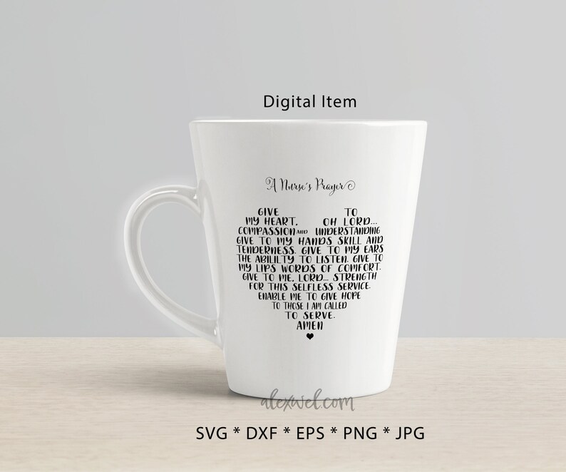 A Nurse's Prayer Svg-give to My Heart Svg-nurse-nurse - Etsy