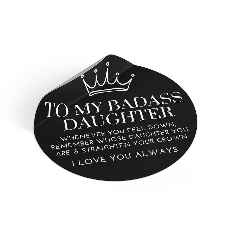 Badass Daughter Vinyl Sticker: Motivational Gift - Etsy