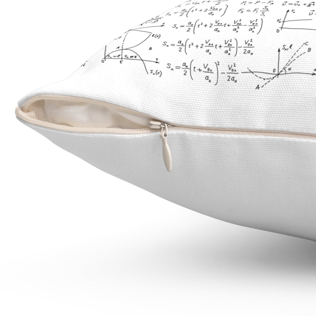 Spun Polyester Square Pillow | Math Equations Pillow | Math Teacher Gift | Gifts for Educators ...