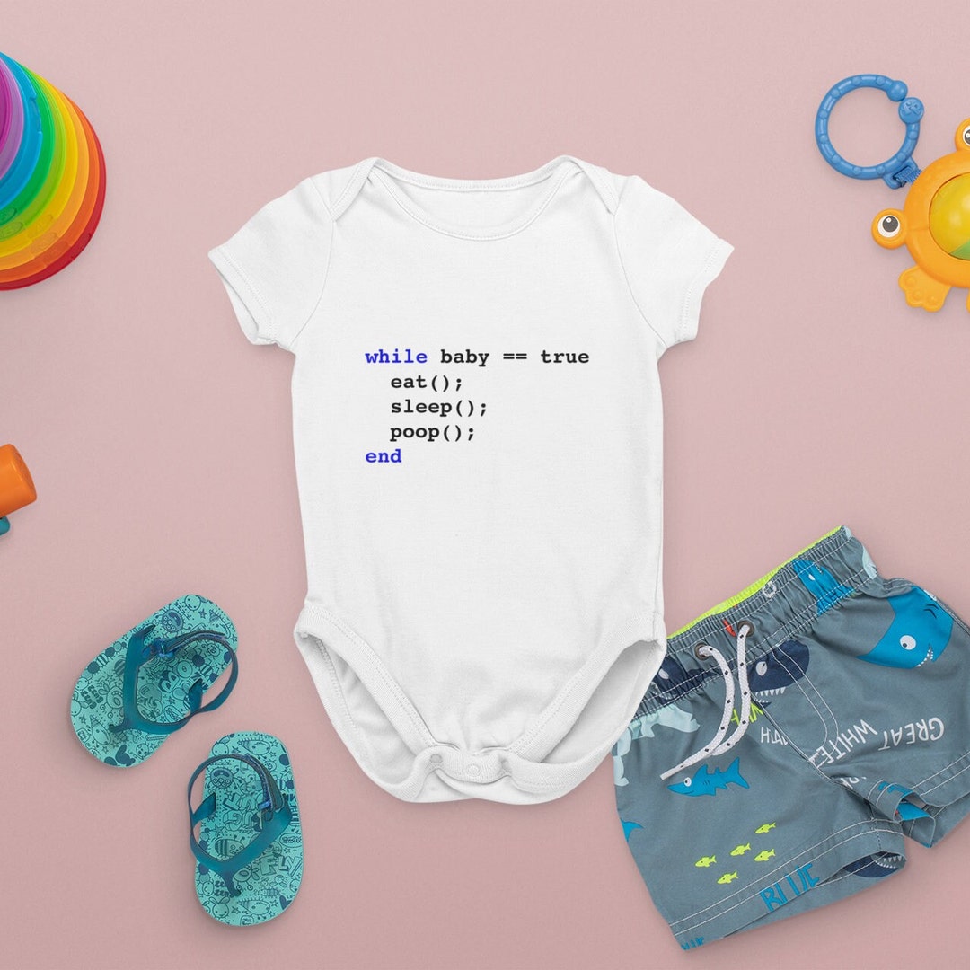 Baby Code: Organic Onesie® Funny Science Math Gift Cute Clever Baby ...