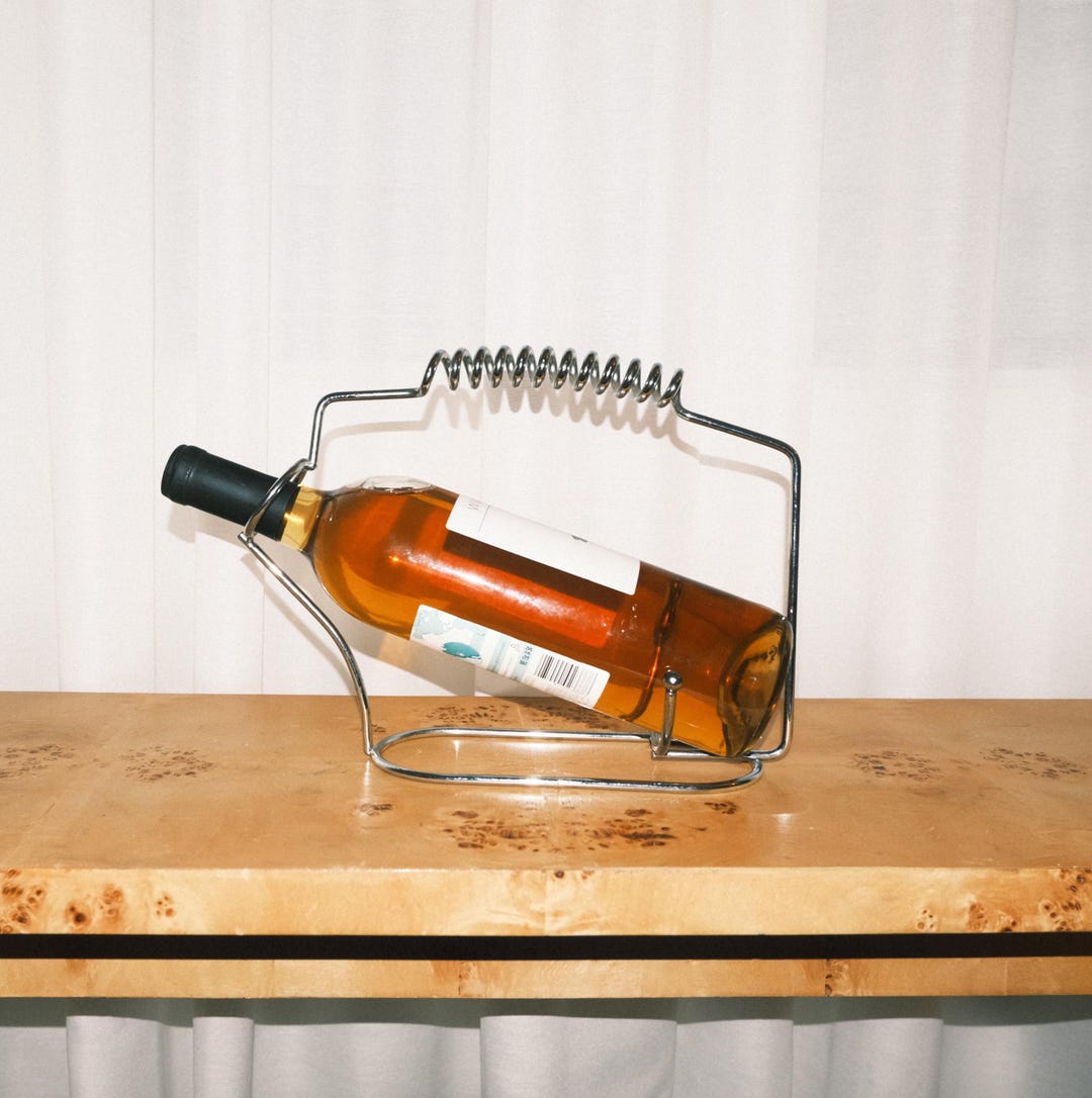 Vintage Post Modern Mcm Wine Caddy Holder - Etsy