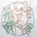 KOALA Hand Embroidered Tea Towels Flour Sack - KOALA, Set of 7 - Days ...