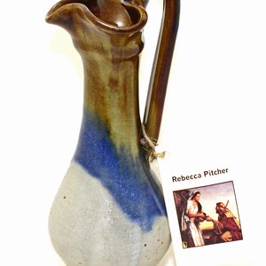 Handmade Stoneware Rebekah Pitcher: Nichols Pottery, Biblical Gift ...