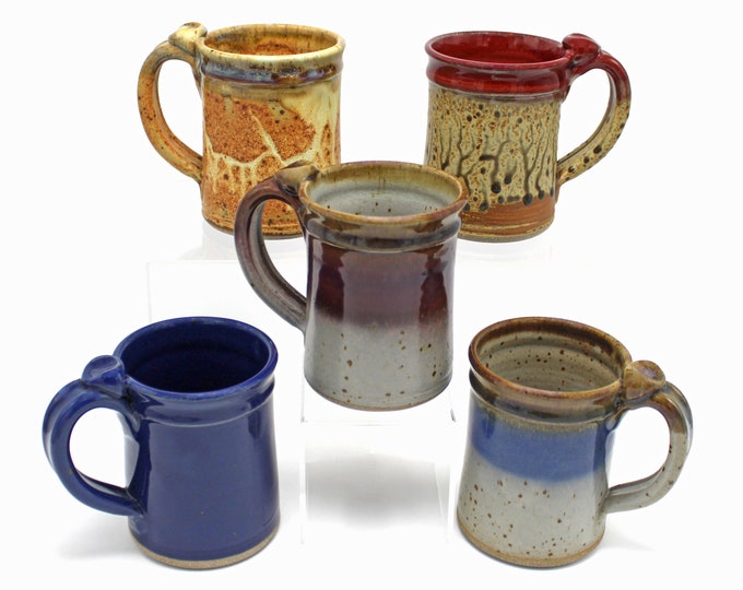 16 Oz. Echinacea Evening Hand Carved Mug, Birds and Flowers Coffee Mug ...