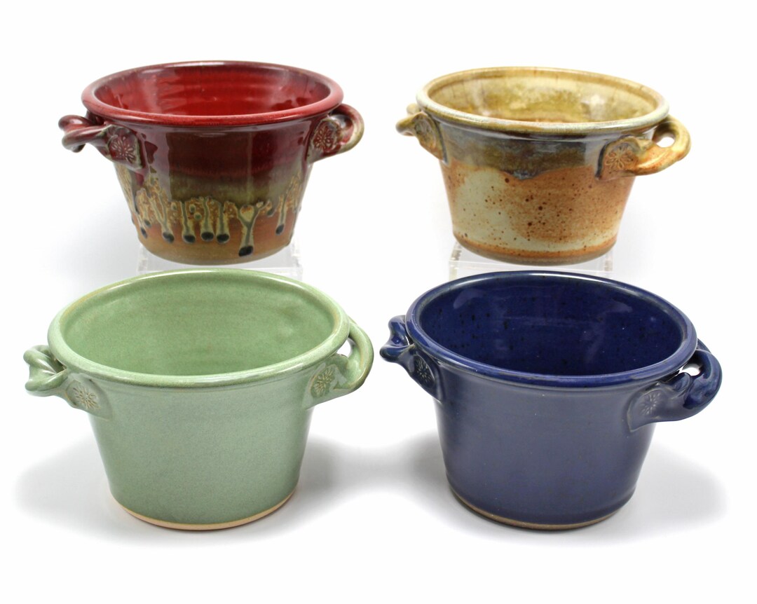 Handmade Pottery Bread Baker, Pottery Bowl, Bread Bowl With Handles ...