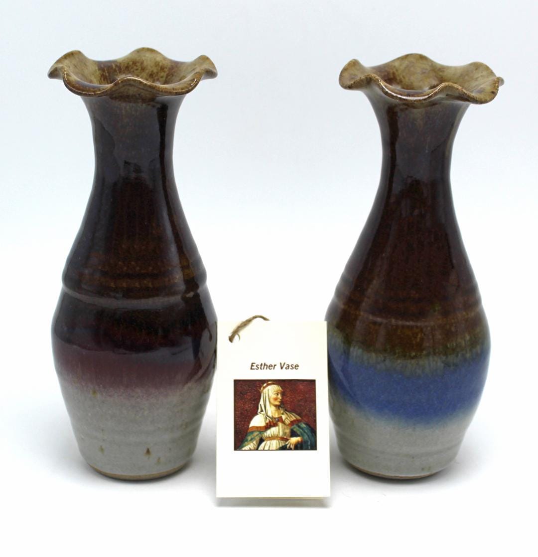 Handmade Esther Pottery Vase: Nichols Bible Pot Collectible - Etsy