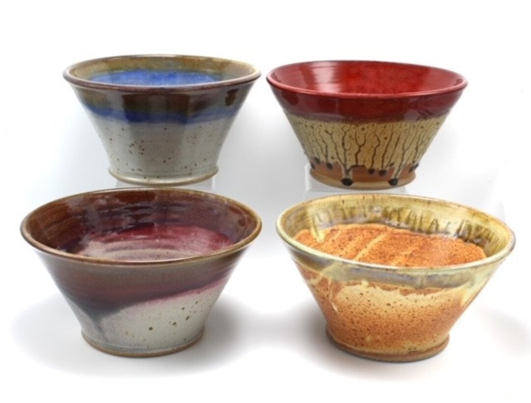 Large Pottery Mixing Bowl, Handmade Stoneware Serving Bowl, Pottery ...