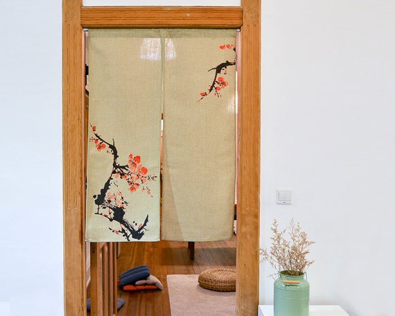 Custom Printed Japanese Noren Curtains Doorway Curtain | Etsy