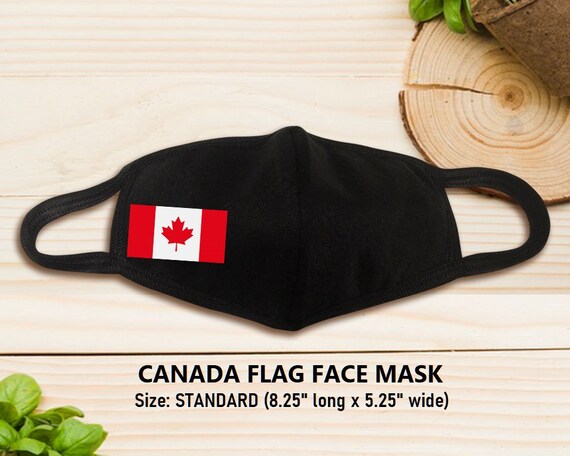 Set of 2 Canadian Flag Face Mask Canada Flag Reusable Premium | Etsy