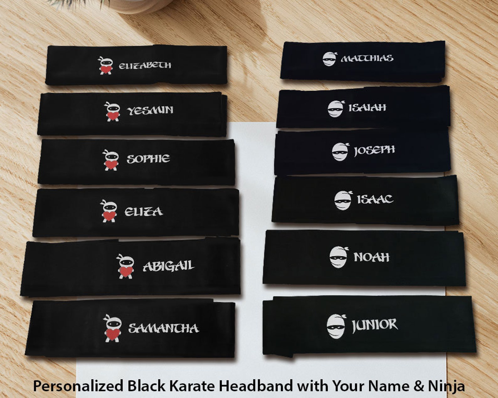 Personalized Karate Headband With Your Name - Etsy
