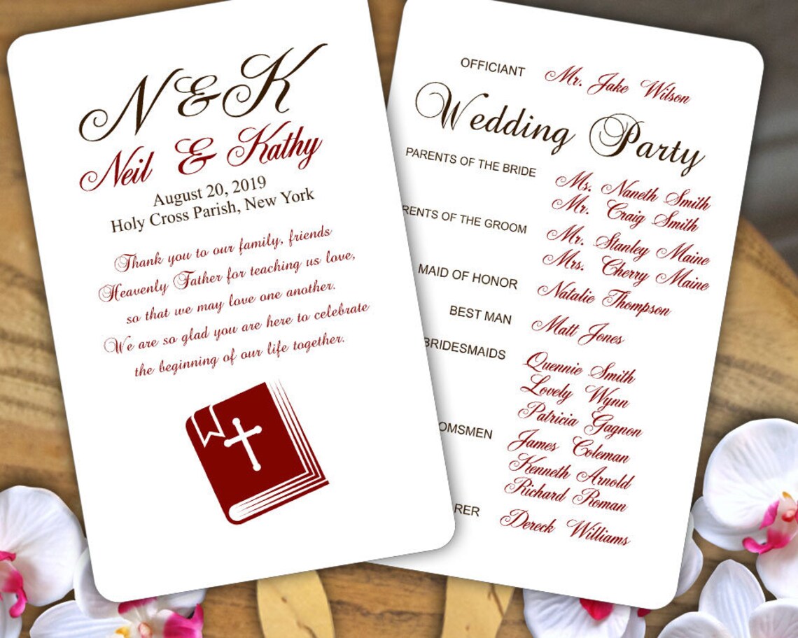 50 Personalized Church Fan Full Color Double-sided Paper - Etsy