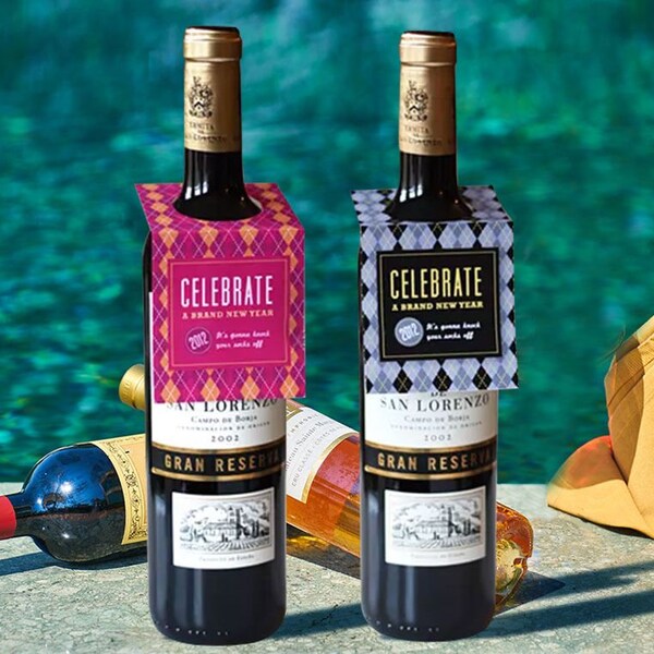 Custom Wine Bottle Hang Tags - Etsy