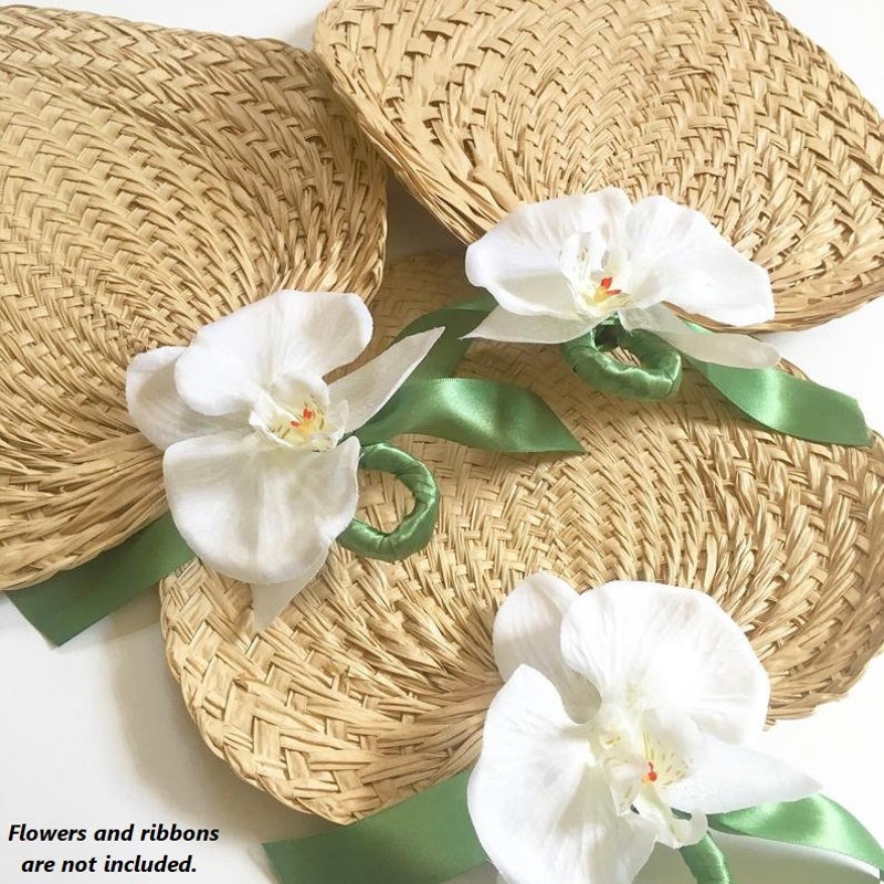 Palm Leaf Hand Fans - Etsy