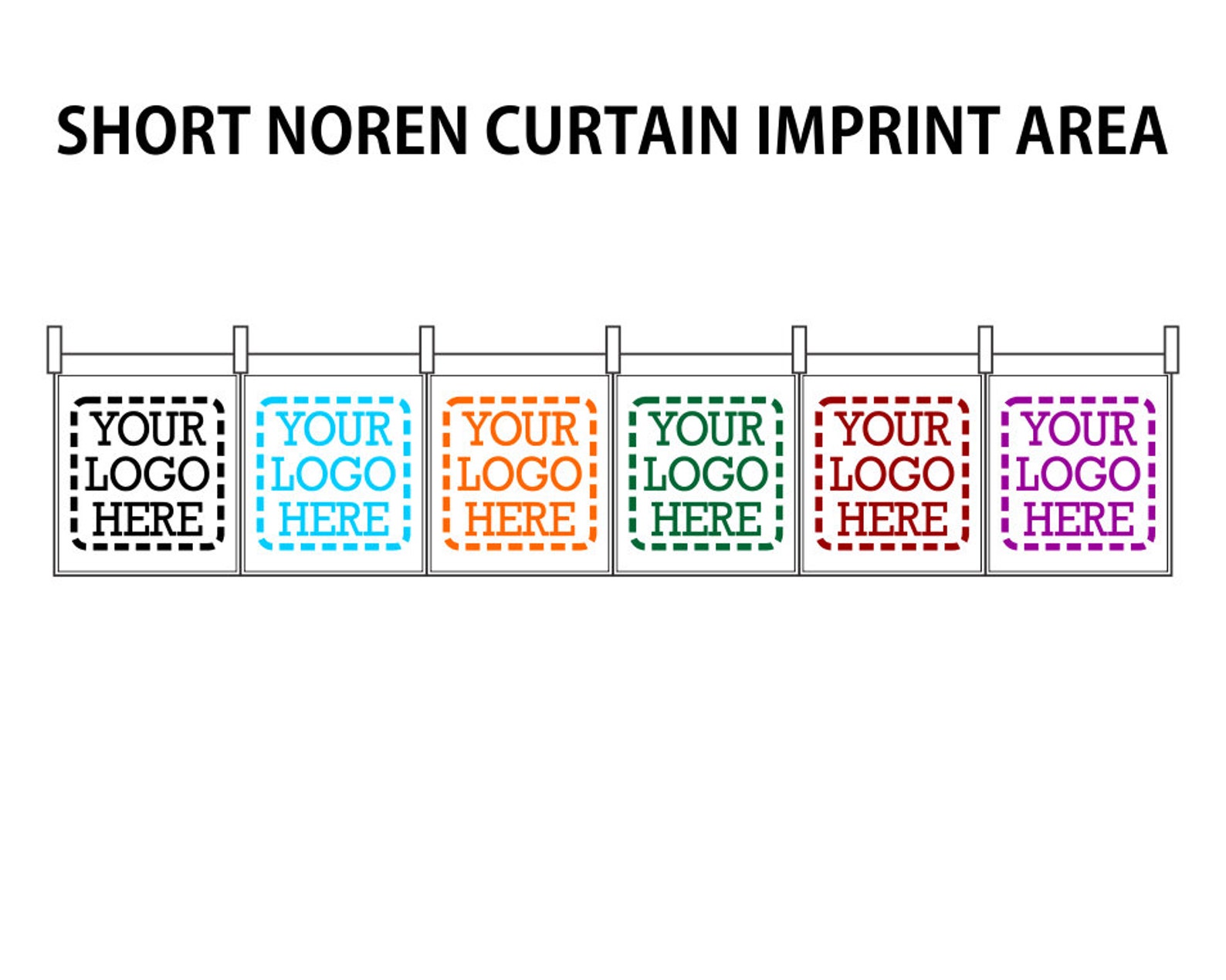 Custom Printed Short Noren Personalized Japanese Noren | Etsy
