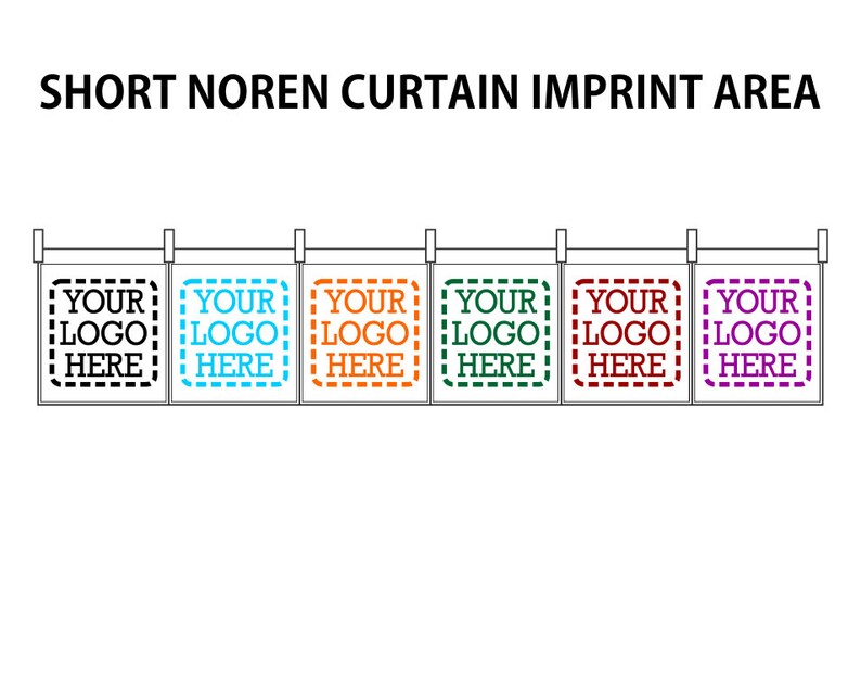 Custom Printed Short Noren Personalized Japanese Noren - Etsy