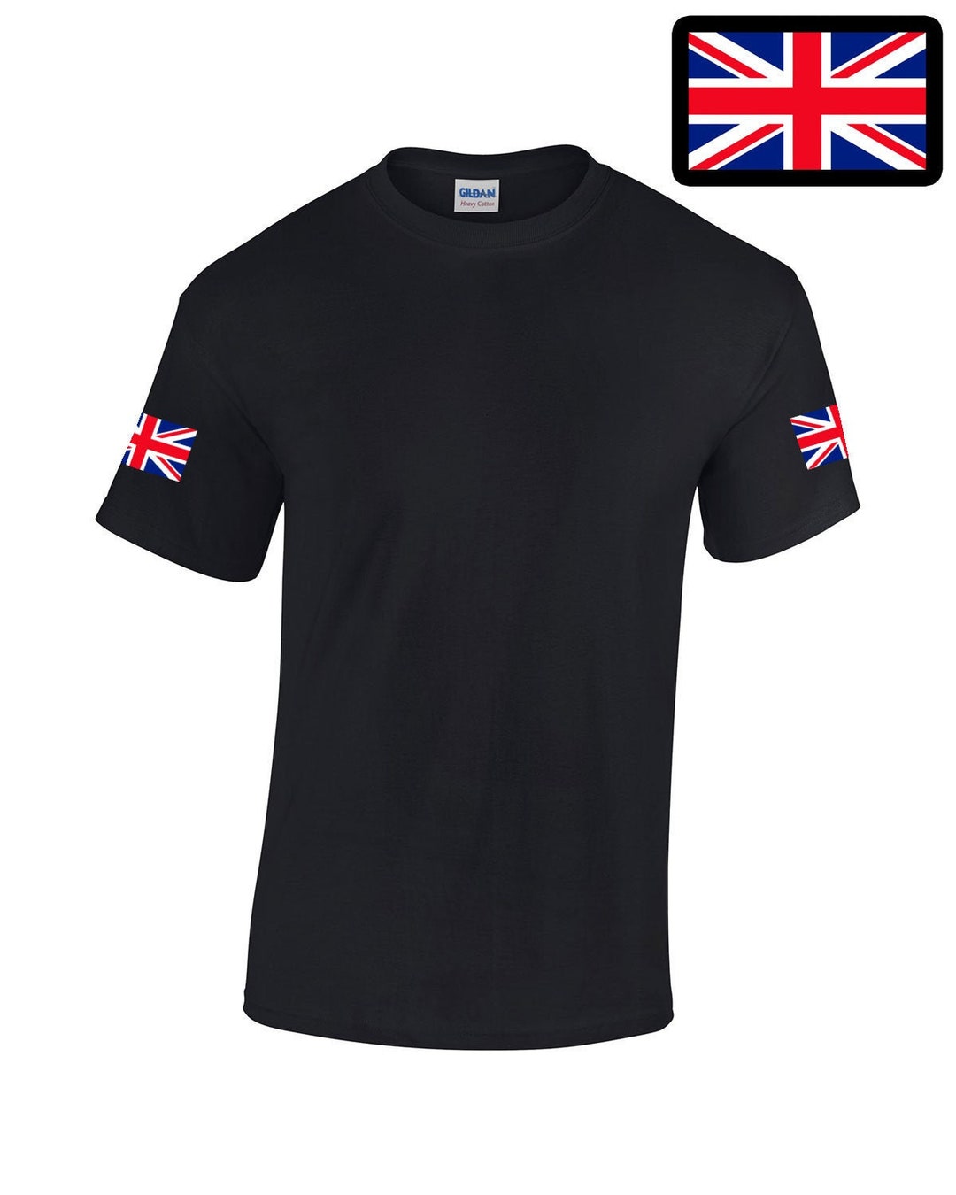 UK Union Jack British Flag T-shirt, United Kingdom Country Pride T ...